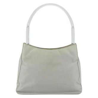 Prada Sac port&eacute; &eacute;paule Pre-owned avec anse en r&eacute;sine - Femme - Pre-owned - Blanc - Taille: ONE Size