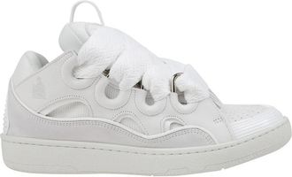 Lanvin Low-Top Sneaker - Minimalistic White Curb Sneakers With Elevated Sol - Gr. 37 (EU) - in Wei&szlig; - f&uuml;r Damen