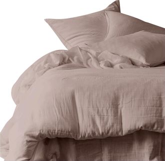 Haomy Housse de couette Dili en voile de coton Haomy
