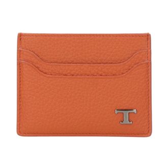 Tod's Leder Kartenhalter Geldb&ouml;rse - - Accessories - Herren - Orange - ONE SIZE