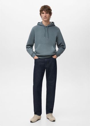 Mango Regular Fit-Kapuzensweatshirt preu&szlig;isch blau - Herren - XXL - MANGO MAN
