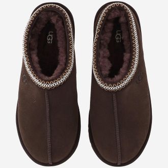 UGG Mens Mules Tasman Ii Dark Brown Suede Leather