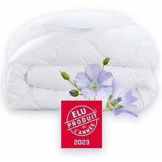 Dodo Bettdecke 220x240 cm DODO CHAMPS DE LIN - Warm - 450G/m&sup2; - Doppelbettdecke - Weich und warm - Milbenabweisend und antibakteriell