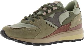 Victoria Basket Basse Luna Nylon & Pièces en Croûte De Cuir & Semelle Crantée 1156112 pour Femme Kaki 40