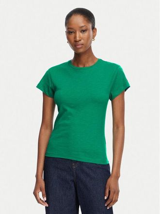 Tommy Hilfiger T-Shirt WW0WW48702 Gr&uuml;n Slim Fit
