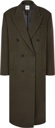 TOMBOY Doppelreihiger Mantel - Gr&uuml;n