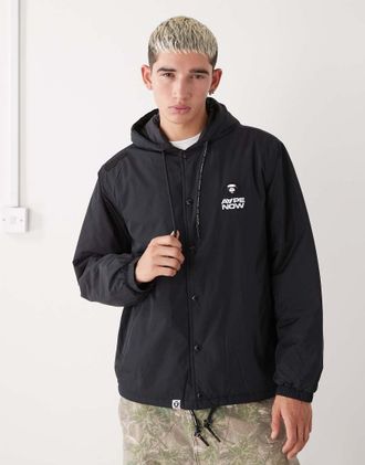 Aape By A Bathing Ape Aape by A Bathing Ape - Veste dentraîneur avec broderie au dos - Noir