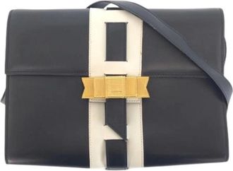 Celine Pre-owned Pochette Sac Bandouli&egrave;re Vintage - Femme - Pre-owned - Bleu - Taille: ONE Size