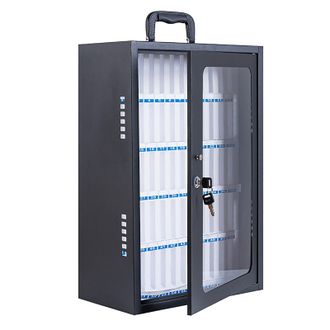 Generic Stahl-Handy-Aufbewahrungsbox, Handyhalterung f&uuml;r Klassenzimmer, Tragbares Design mit Griff, Gute W&auml;rmeableitung, Geeignet f&uuml;r Den Gewerblichen Gebrauc