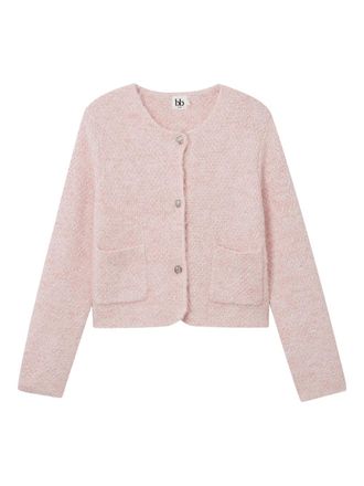 B+ab Gekn&ouml;pfter Cardigan mit Taschen - Rosa