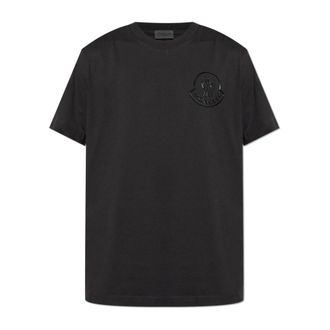 Moncler T-Shirt mit Logo - - Tops - Herren - Schwarzk - S