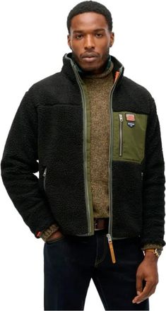 Superdry Homme, Sport, Noir, Taille: S Veste Polaire