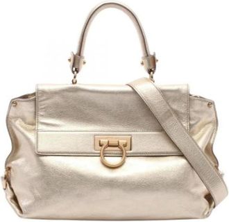 Ferragamo Sac &agrave; main Pre-owned - Femme - Pre-owned - Jaune - Taille: ONE Size