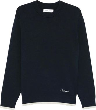 Sams&oslash;e & Sams&oslash;e Homme, Pulls, Bleu, Taille: M Pull ras du cou