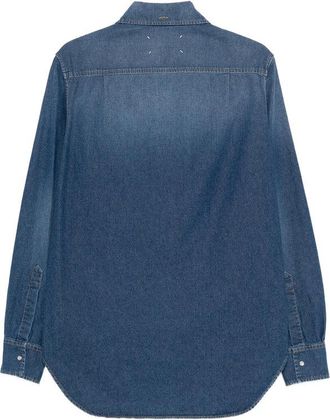 Maison Margiela Cotton Denim Shirt - Blue