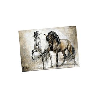 Cabilock Vintage Pferdebild Leinwandbild Hochaufl&ouml;send Ohne Rahmen Wanddekoration F&uuml;r Wohnzimmer Schlafzimmer Kinderzimmer