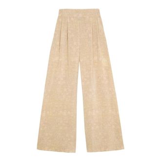 Cortana Weite Seidenhose - - Trousers - Damen - Beige - 2XS