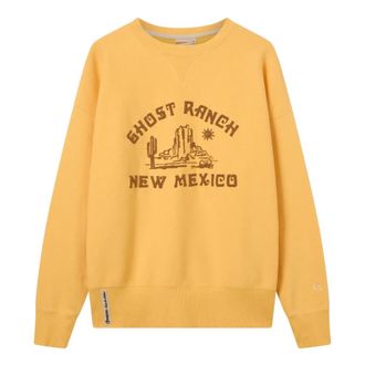 Champion Homme, Sweatshirts et sweats à capuche, Jaune, Taille: M Pull Col Rond Jaune