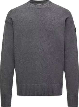 Moncler Homme, Pulls, Gris, Taille: XL Pull en laine et cachemire