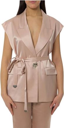 Pinko Pinko, Femme, Vestes, Rose, Taille: 34 FR Melanzana Jacket