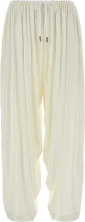 Co Femme, Pantalons, Blanc, Taille: 36 FR Elasticated Waist Gathered Pant