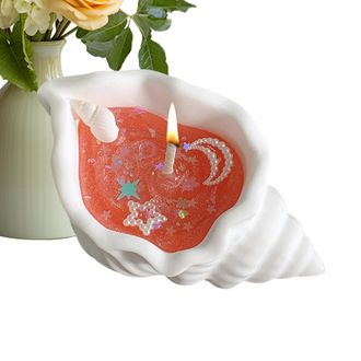 Generico Duftkerzen, Duftkerzen f&uuml;r zu Hause - Kerzen mit Strandthema | Langlebige Schneckenkerze zur Stressabbau, nat&uuml;rliche Aromatherapie-Kerze, handgefertig