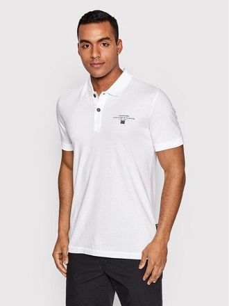 Napapijri Poloshirt Elbas Jersey NP0A4GB4 Wei&szlig; Regular Fit