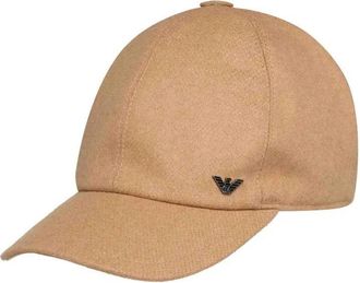 Emporio Armani Caps & M&uuml;tzen - Wool Blend Felt Baseball Cap - Gr. L - in Braun - f&uuml;r Damen