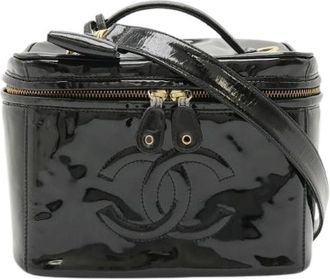 Chanel Pre-owned Vanity Bag Patent Leather Black - Femme - Pre-owned - Noir - Taille: ONE Size