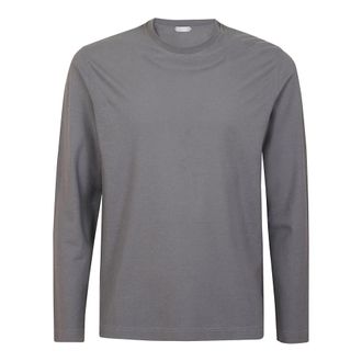 Zanone Ice Cotton Langarm T-Shirt - - Tops - Herren - Grau - L