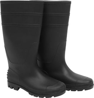 Minkissy Bottes de Pluie Montantes pour Hommes en PVC Imperméables et Antidérapantes Résistantes à LUsure Taille 43 Chaussures de Protection Haute Sécurité pou