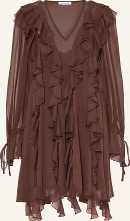 Mrs & Hugs Mrs & Hugs Kleid Mit Volants braun