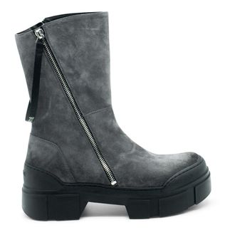Vic Mati&eacute; Casual Wildleder Stiefelette mit Rei&szlig;verschluss - - Shoes - Damen - Grau - 36 EU