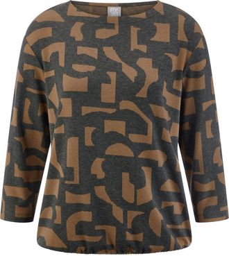 Rabe Rundhals-Shirt 3/4-Arm Rabe mehrfarbig