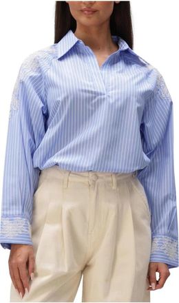 Bruuns Bazaar Damen, Blusen & Hemden, Blau, LGr&ouml;&szlig;e