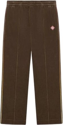 Casablanca Pantalon de surv&ecirc;tement en velours - Homme - Pantalons - Brun - Taille: XL