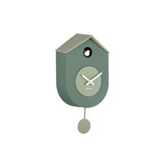 Karlsson Wanduhr Grato Cuckoo - Jadegr&uuml;n - 9.2x17.5x33.2cm - Rechteck - Thermoplast - Wanduhr Modern Wohnzimmer - Wanduhren - Kuckucksuhr
