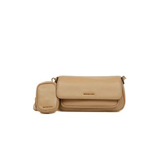 Michael Kors Femme, Sacs, Beige, Taille: ONE Size Sac bandouli&egrave;re Jet Set Travel Small Flap avec pochette tech