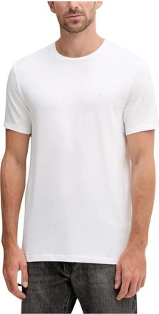 Calvin Klein Homme, Tops, Blanc, Taille: XL T-shirt &agrave; manches courtes et col rond