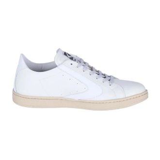 Valsport Wei&szlig;e Ledersneaker mit Boomerang-Detail - - Shoes - Herren - Wei&szlig; - 43 EU