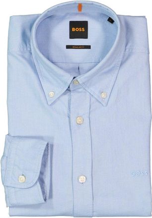 Boss Orange by Hugo Boss BOSS Orange Herren Hemd blau Baumwolle
