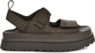 UGG Ugg, Femme, Chaussures, Gris, Taille: 36 EU GoldenGlow Embossed Sandal