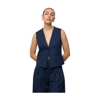 Kaos Kaos, Femme, Tops, Bleu, Taille: 38 FR Spjtz002-3003