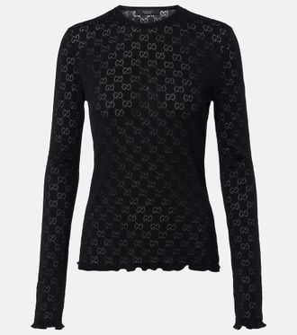 Gucci Pullover GG aus Devor&eacute;