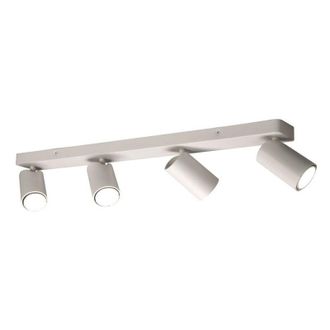 Millumine Rampe 4 Spots M&eacute;tal Blanc Gu10 Orientables Sally