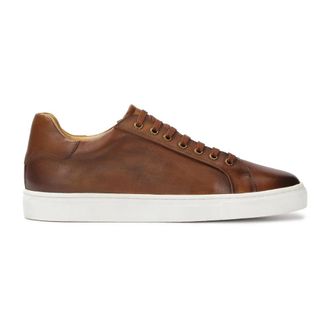 Kazar Homme, Chaussures, Brun, Taille: 45 EU Baskets marron minimalistes avec semelle blanche