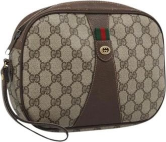 Gucci Pre-owned Vintage Clutch - Femme - Pre-owned - Brun - Taille: ONE Size