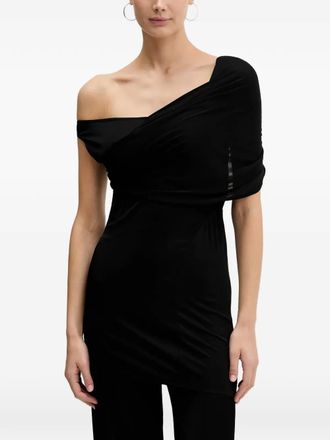 Rick Owens Sahara off-shoulder top - Schwarz