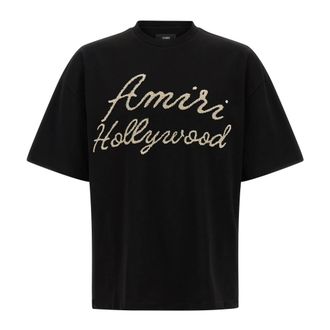 Amiri Homme, Tops, Noir, Taille: 2XL T-shirt Hollywood