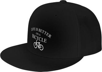 Generic La Vie Est Plus Belle &Agrave; V&eacute;lo Unisexe Chapeaux Pare-Soleil Snapback Casquette De Baseball S&eacute;chage Rapide Snapback Chapeau pour P&ecirc;che Trucker Adulte